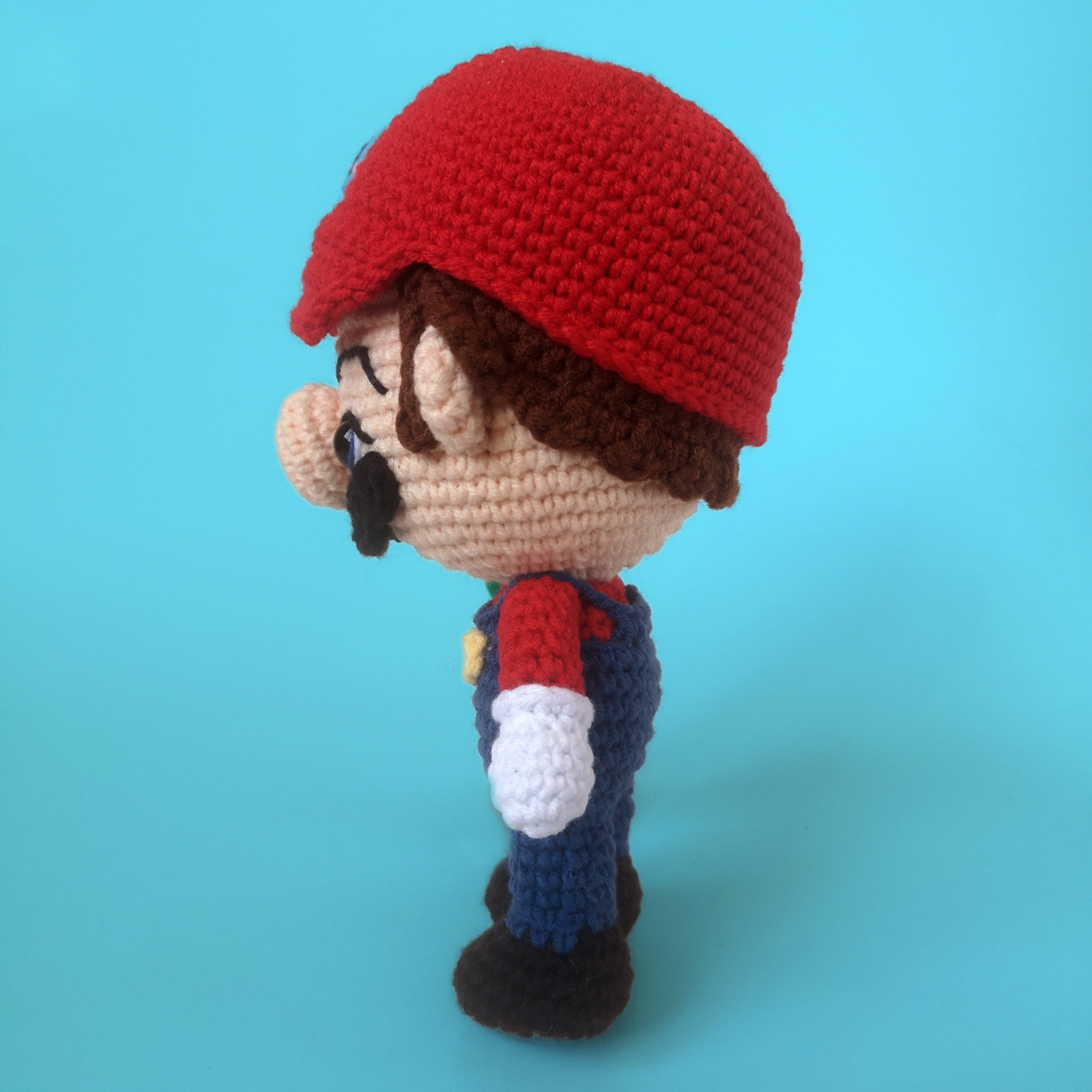 Mario Plush, Super Mario Plush Handmade Amigurumi Doll, Super Mario ...