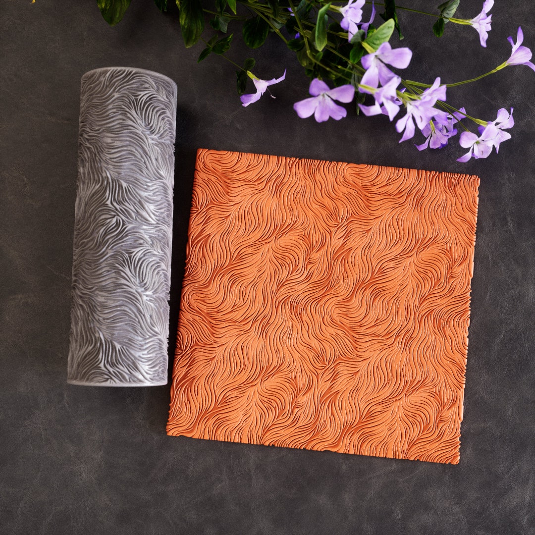 Fur Texture Roller Seamless Polymer Clay Texture Roller Embossing ...