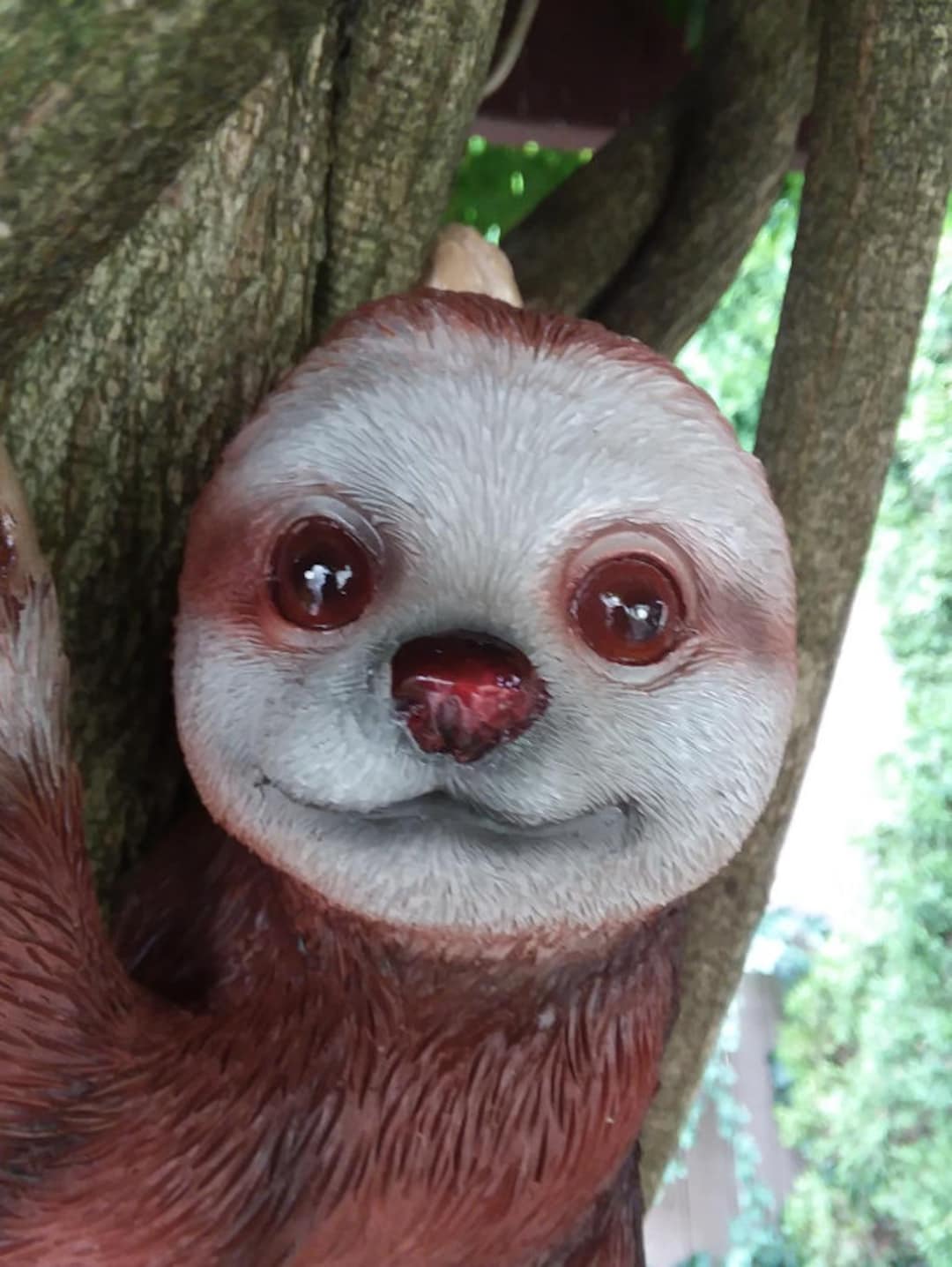 Outdoor Tree Decorations Sloth Tree Hugger Resin Garden Sculpture ...