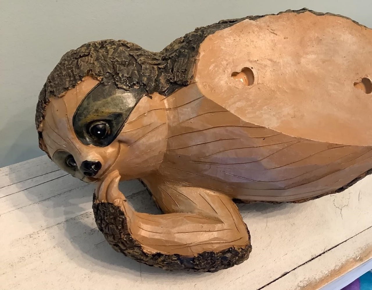 Outdoor Tree Decorations Sloth Tree Hugger Resin Garden Sculpture ...