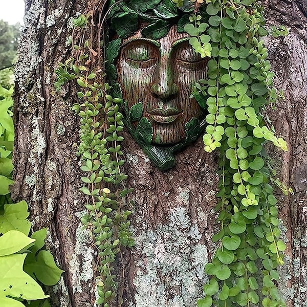 Tree Faces Decor Outdoor - Etsy