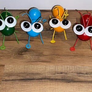 Set of 4 Colorful Ant Figurines Ant Decor Metal Garden Hanging Wall Art ...
