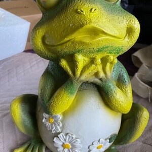 Cute Frog Decor Outdoor Statue Fairy Garden Decor Figurine Frogs ...