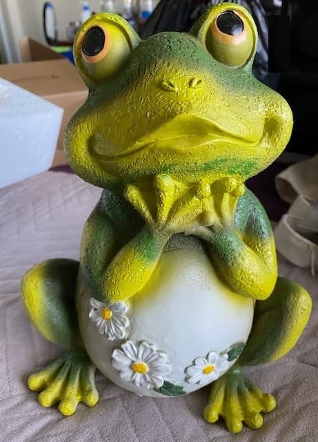 Cute Frog Decor Outdoor Statue Fairy Garden Decor Figurine Frogs ...