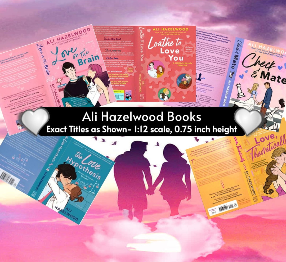 Ali Hazelwood Mini Book Covers- 5 Tiny Books Perfect for Anxiety ...