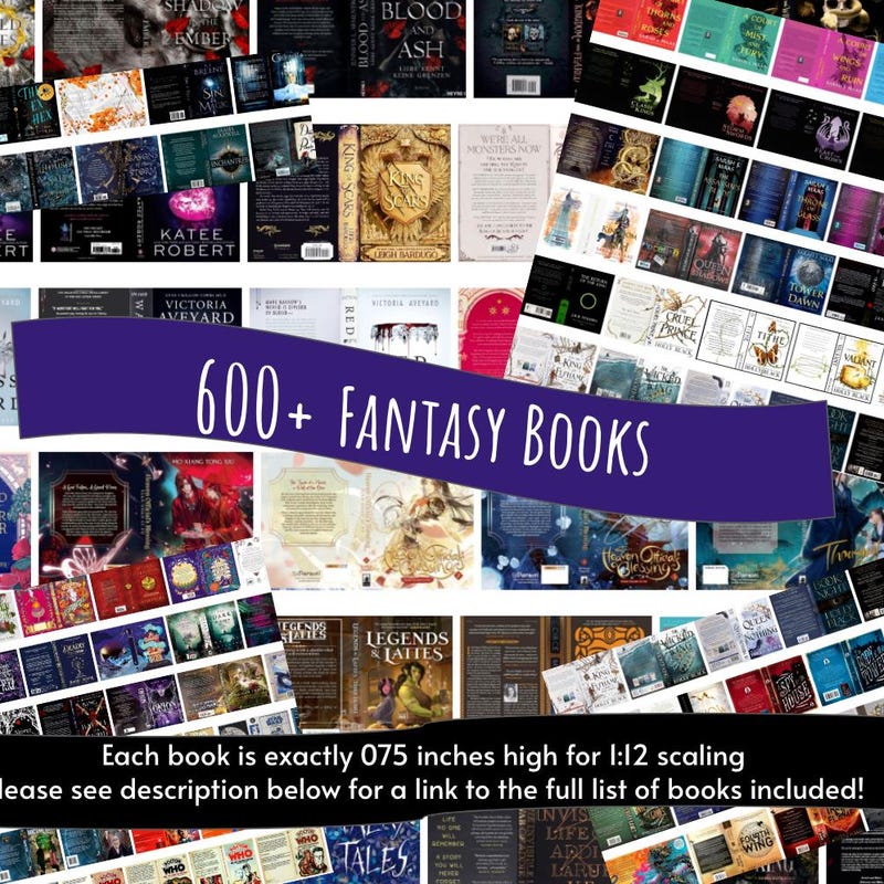 1:12 Books Fantasy - Etsy