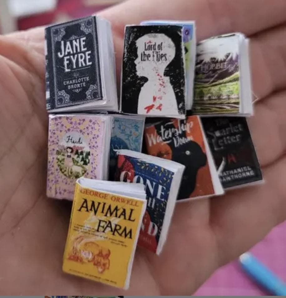 100+ Classic Literature Printable Mini Books, 1:12 Scale for Miniature ...