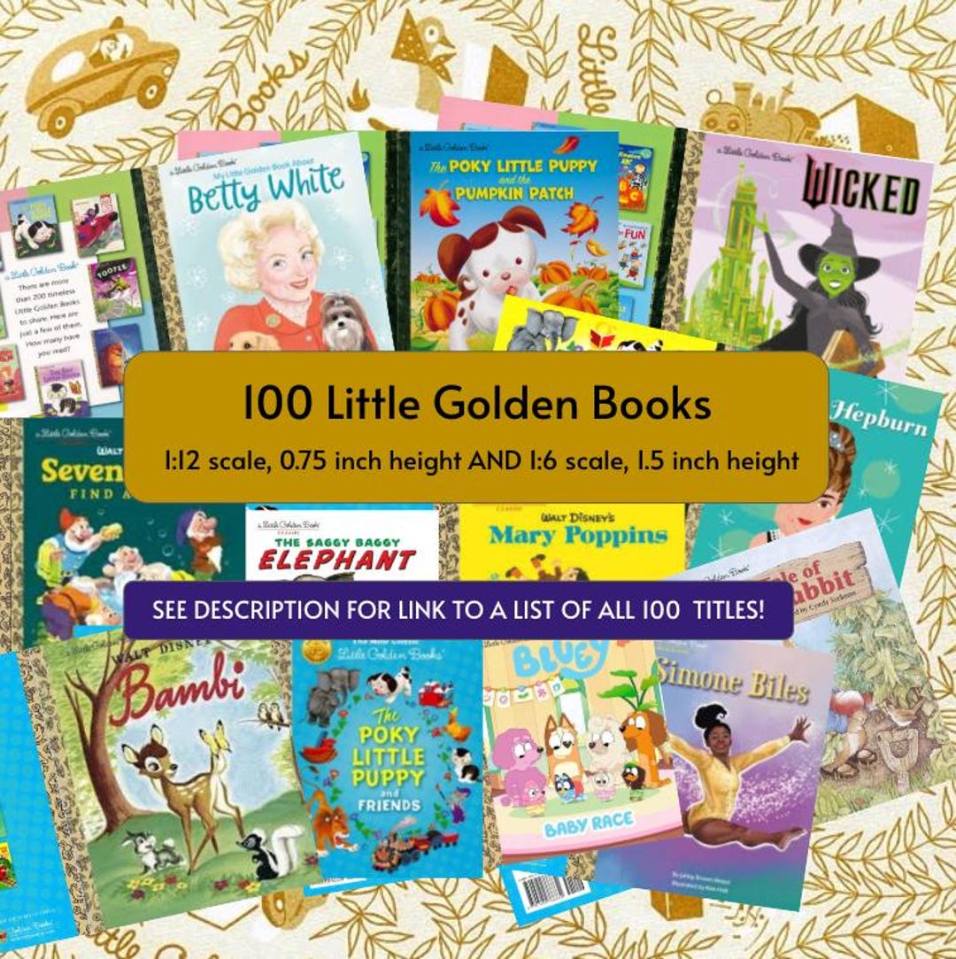 100 Kids Mini Book Covers- Perfect for Dollhouse, Book Nook, & Tiny ...