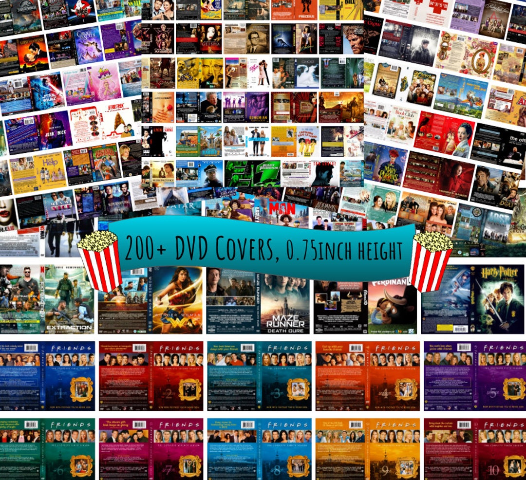 200 Miniature DVD Covers for 1:12 Scale Dollhouse Printable for ...