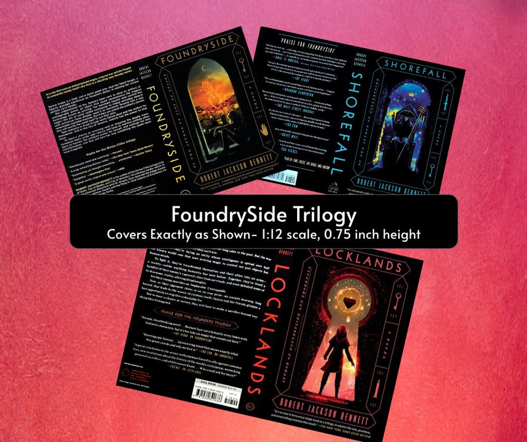 Foundryside Trilogy Mini Book Covers- Perfect for Anxiety Bookshelf ...