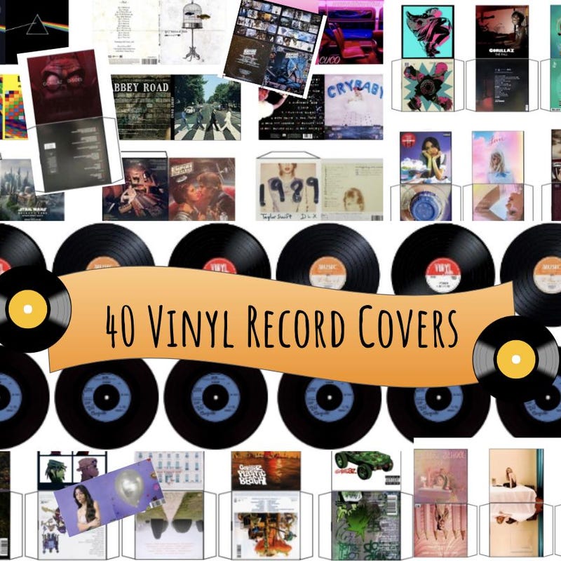 Printable Miniature Vinyl Records - Etsy