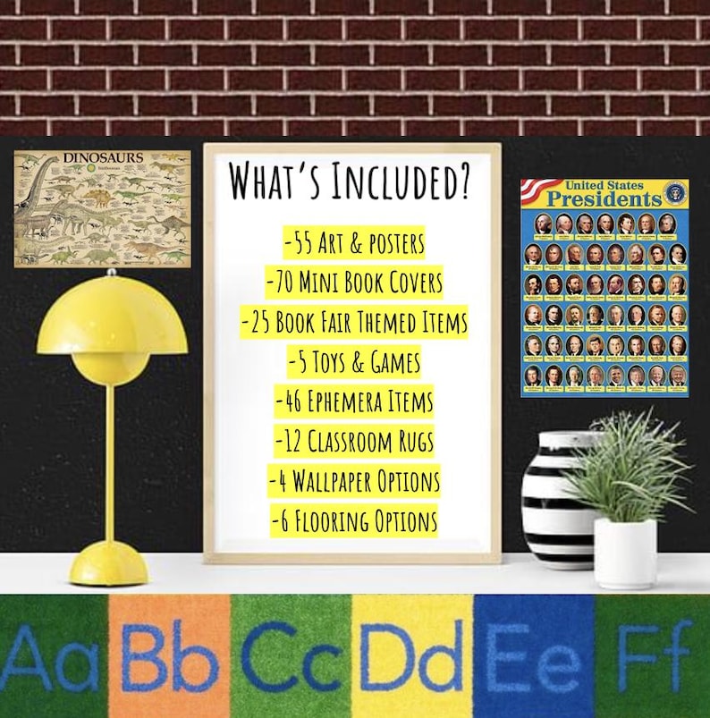 Miniature School Classroom Box Kit – 1:12 Scale Printables (PDF) - Etsy