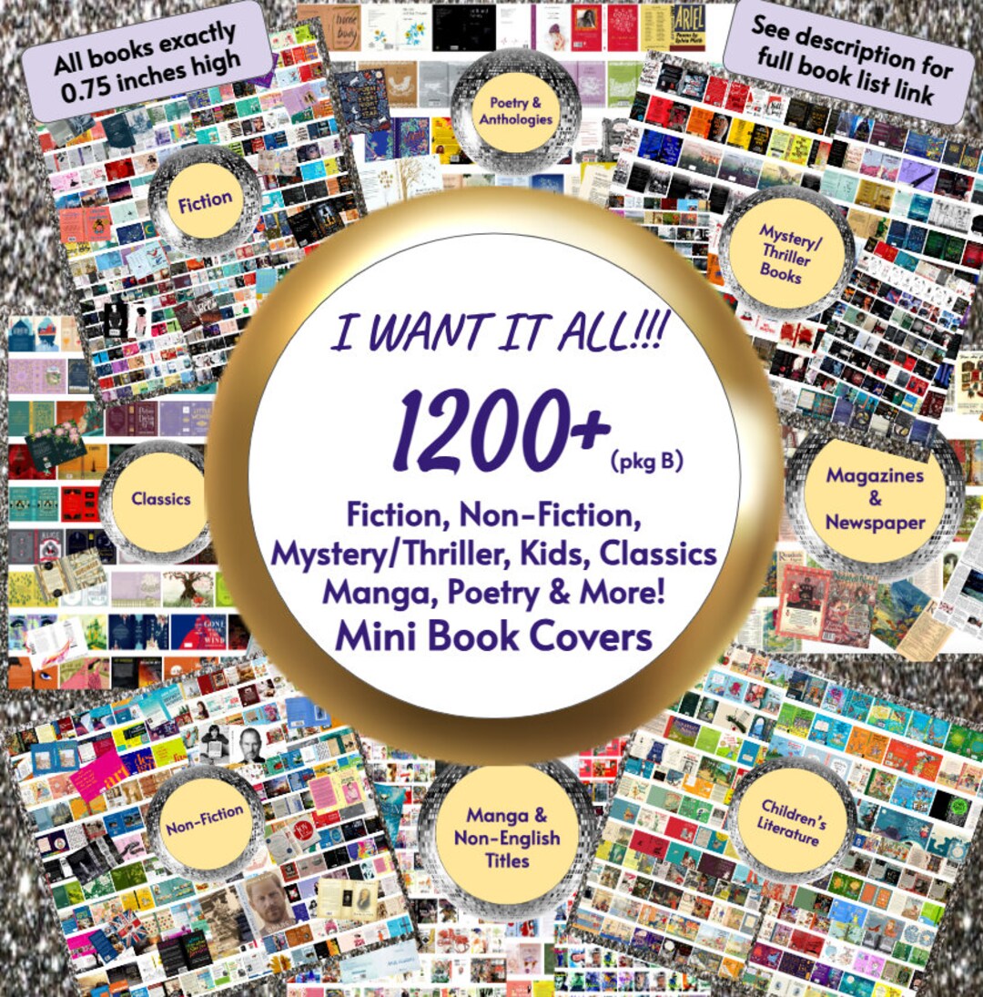 MEGA LOT B 1200 Fiction, Non-fiction, Mystery/thriller, Kids, Classics ...