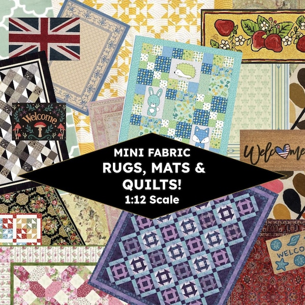 Dollhouse Tiny Quilt - Etsy UK