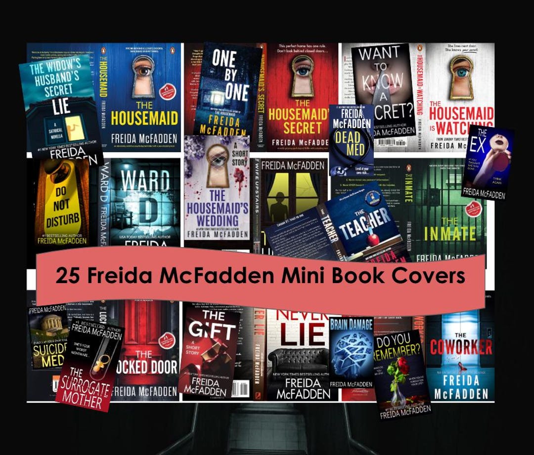 25 Freida Mcfadden Mini Book Covers Perfect for Your Anxiety Bookshelf ...