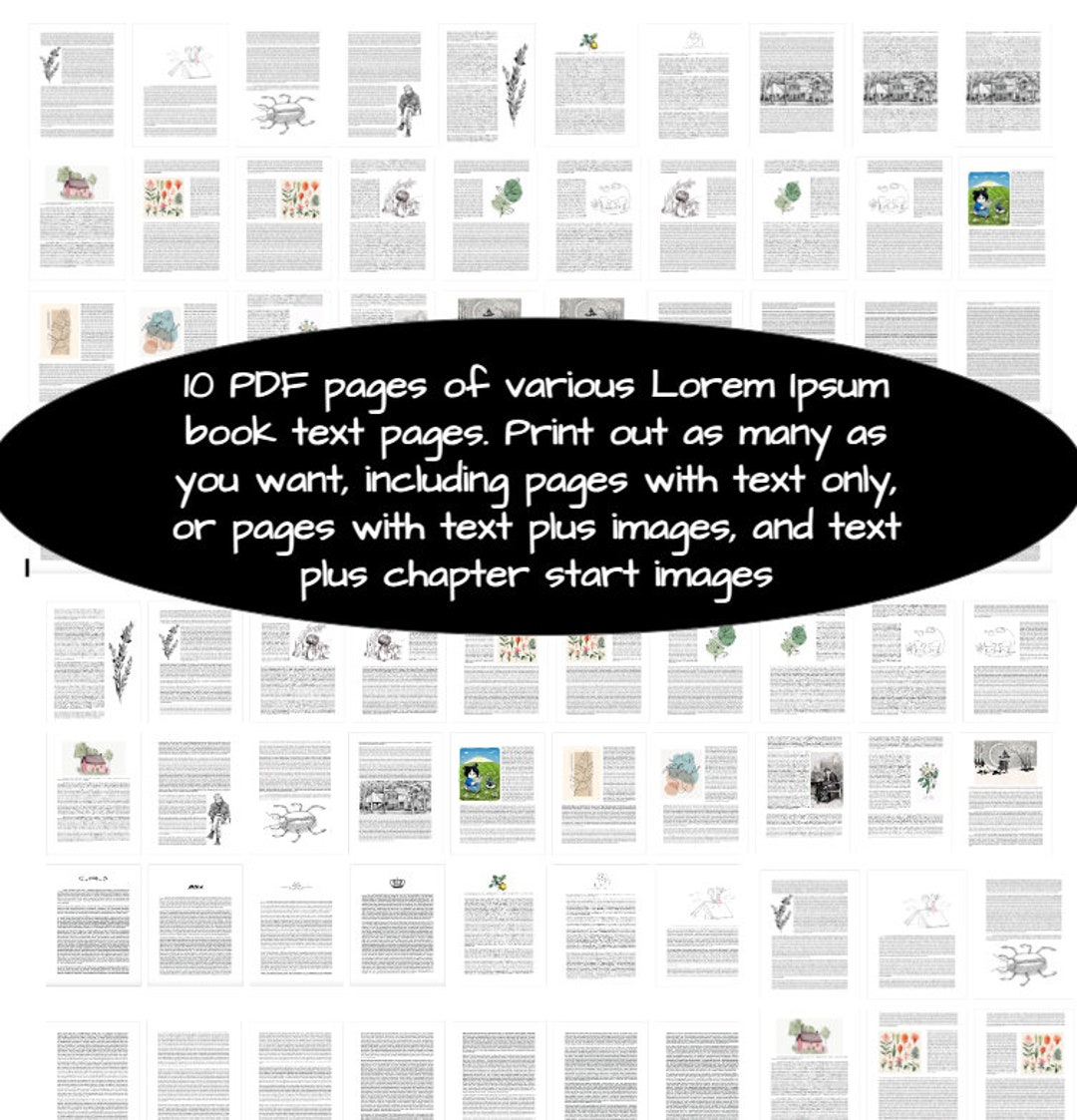 Printable Inside Pages for Creating Your Own Mini Books- 1:12 Scale 0 ...