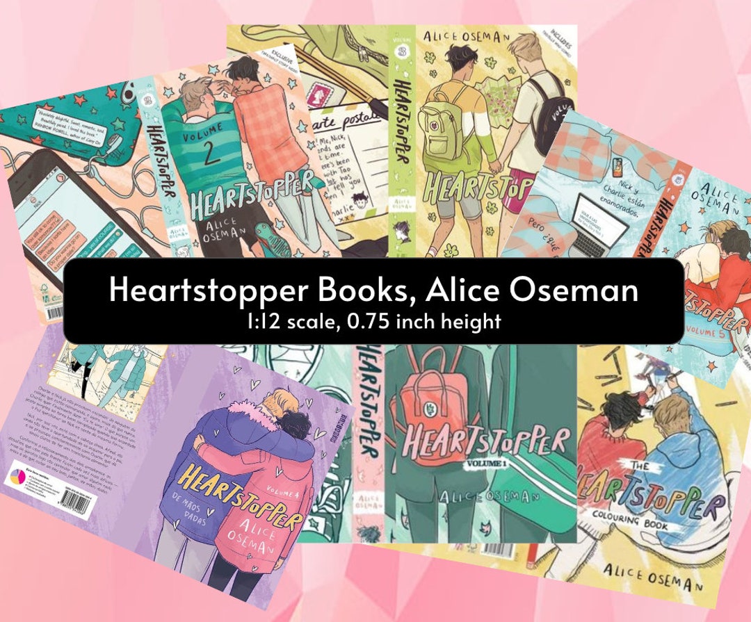 Heartstopper Mini Book Covers- Books 1-5 Plus Colouring Book- Alice ...