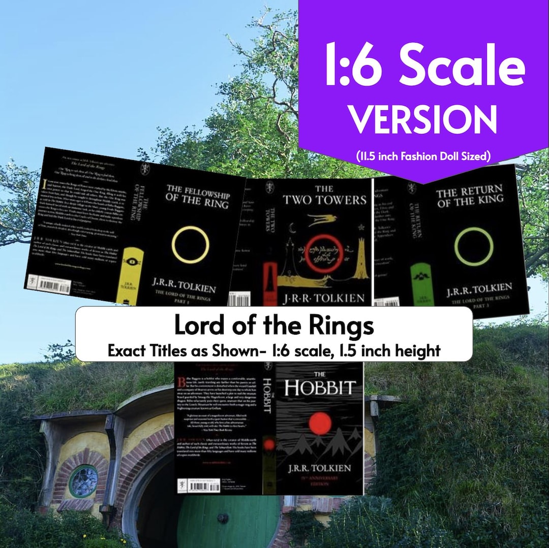 Lord of the Rings & Hobbit Mini Book Covers~ Fantasy Book Nook, Tiny ...