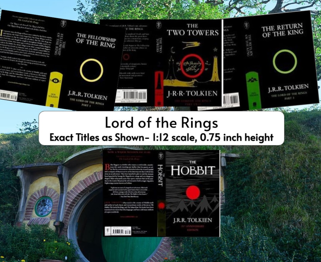 Lord of the Rings and Hobbit Mini Book Covers- Perfect for Anxiety ...
