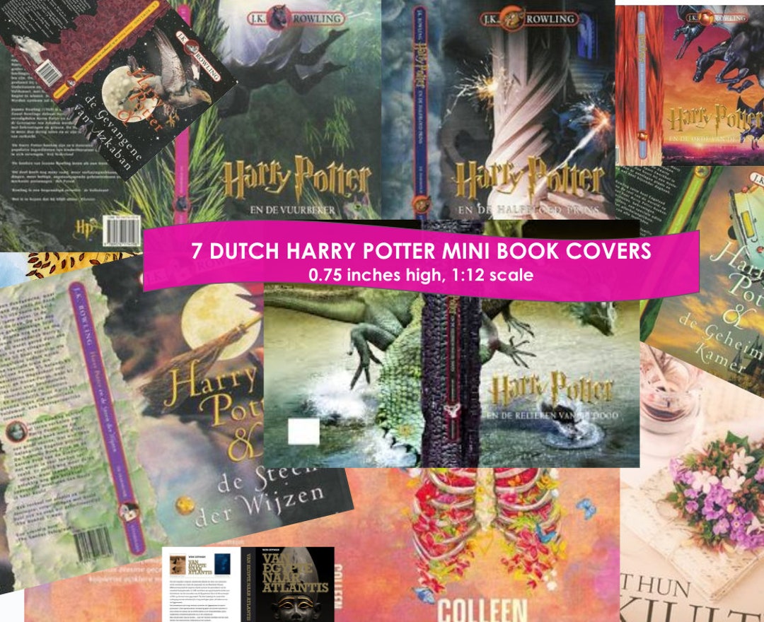 Dutch Harry Potter Mini Book Covers, 1:12 Scale (digital Download) - Etsy