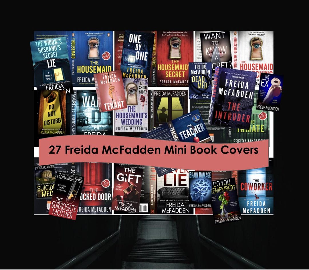 27 Mini Capas de Livros Freida McFadden: Escala 1/12 (Download em PDF ...