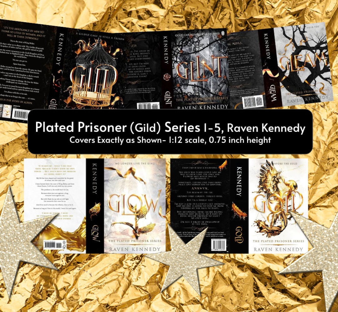 Gild Plated Prisoner Series 1-5 Mini Book Covers- 0.75 Inch Height ...