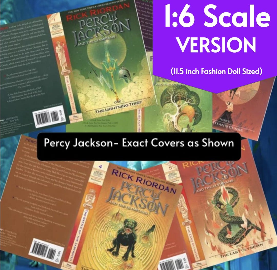 Percy Jackson Mini Books Covers- 1:6 Fashion Doll Scale PDF Printable ...