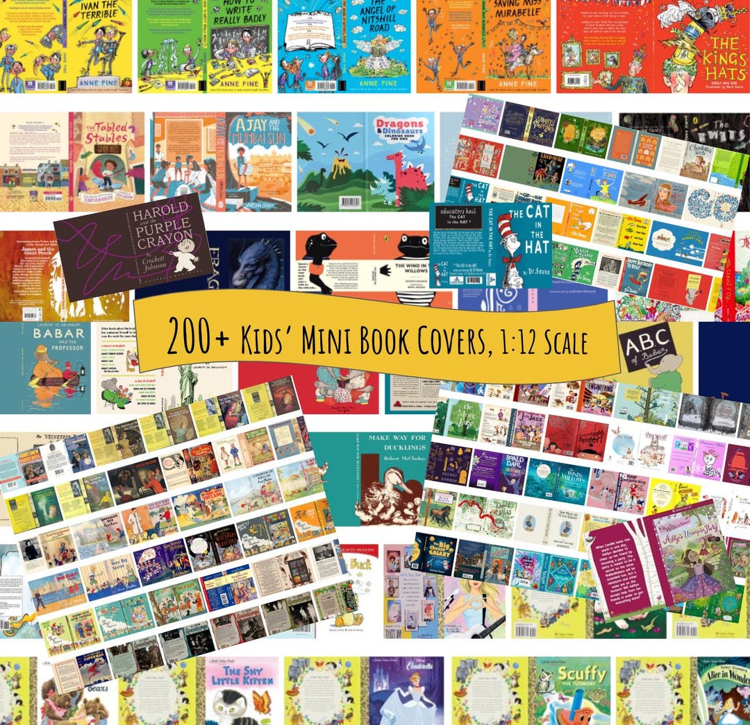237 Children's Literature Printable Mini Book Covers Perfect for Your ...