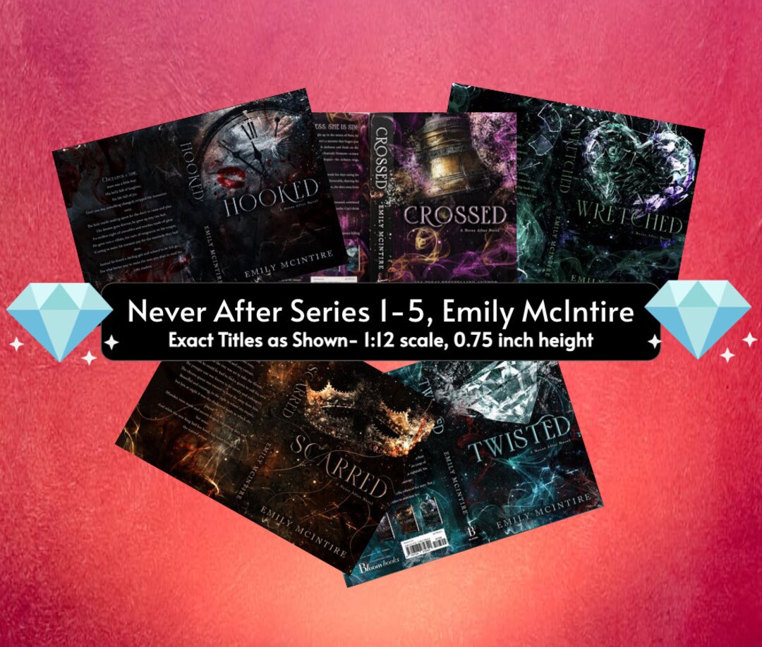 Never After Mini Book Covers – Emily Mcintire Series (PDF Pattern) - Etsy