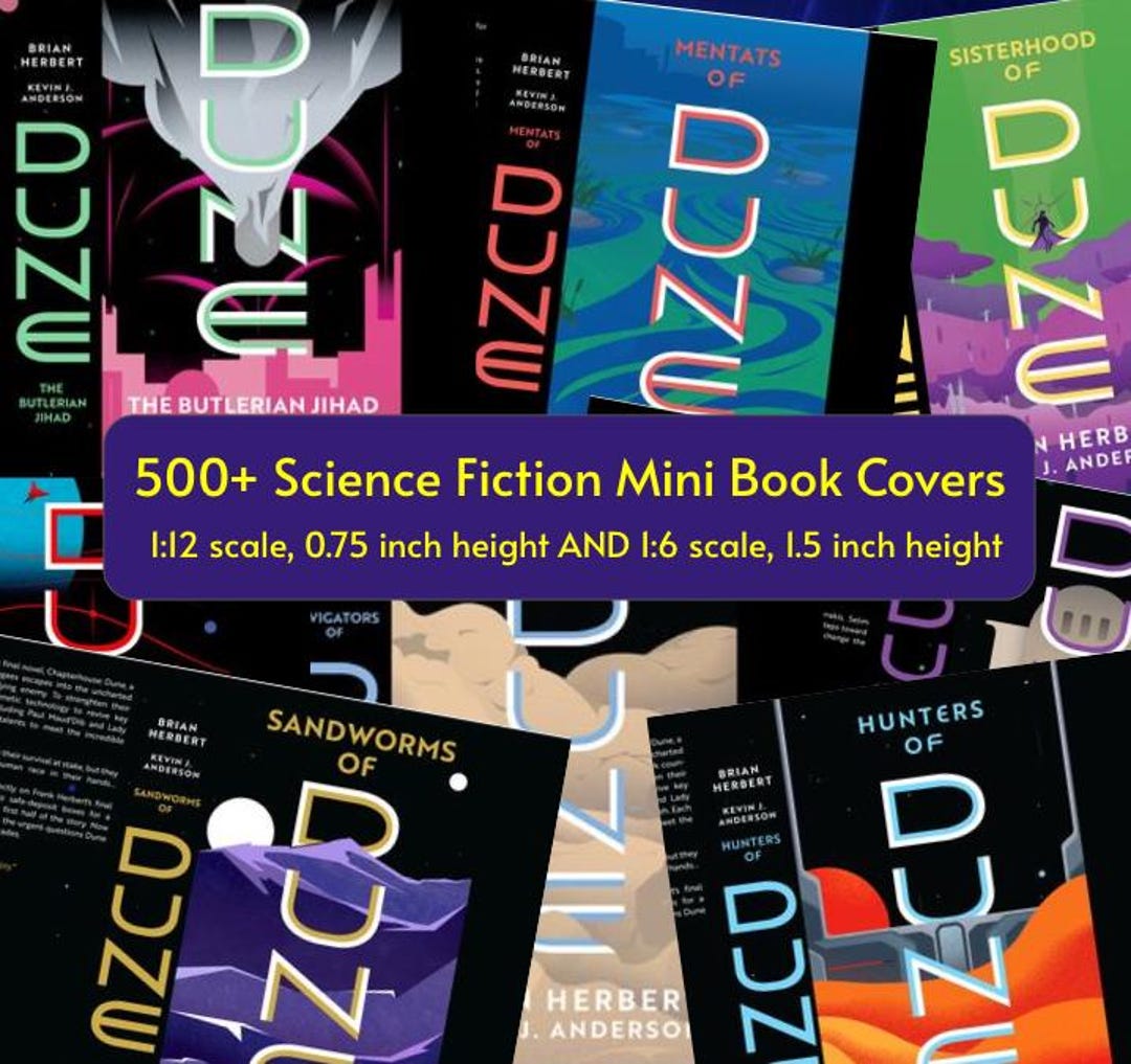 515 Scifi Mini Book Covers -miniature Book Covers for Book Nook ...