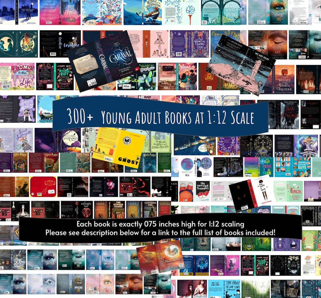 300+ Young Adult Printable Mini Book Covers Perfect Miniature Book ...