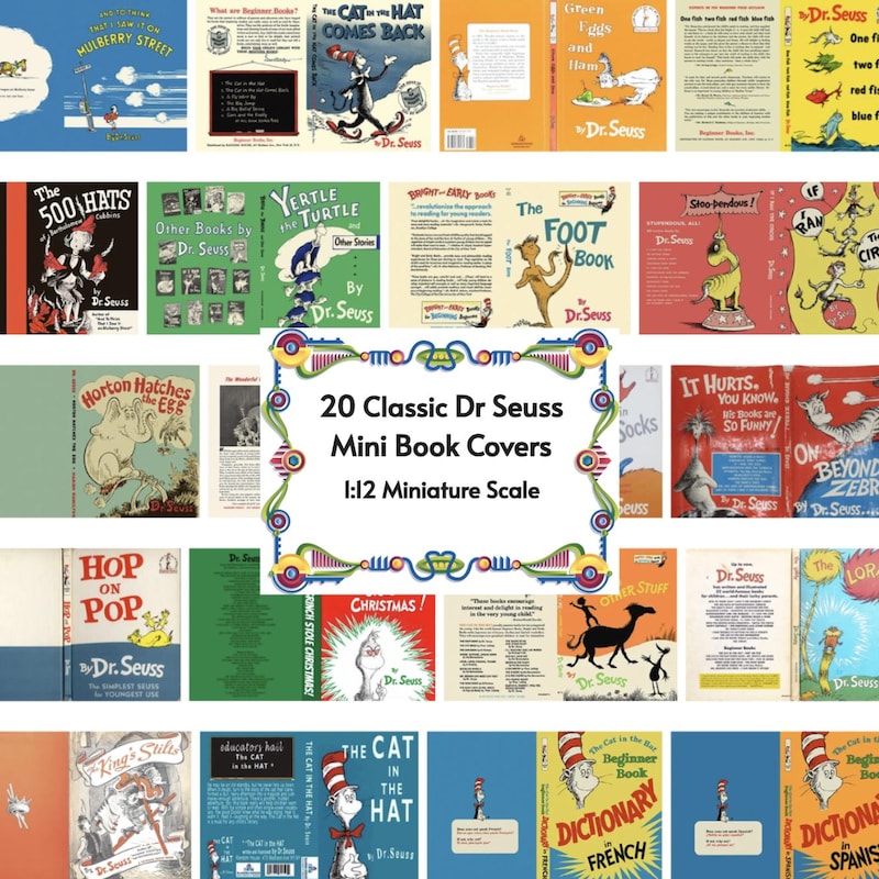 Dr Seuss Book Covers - Etsy