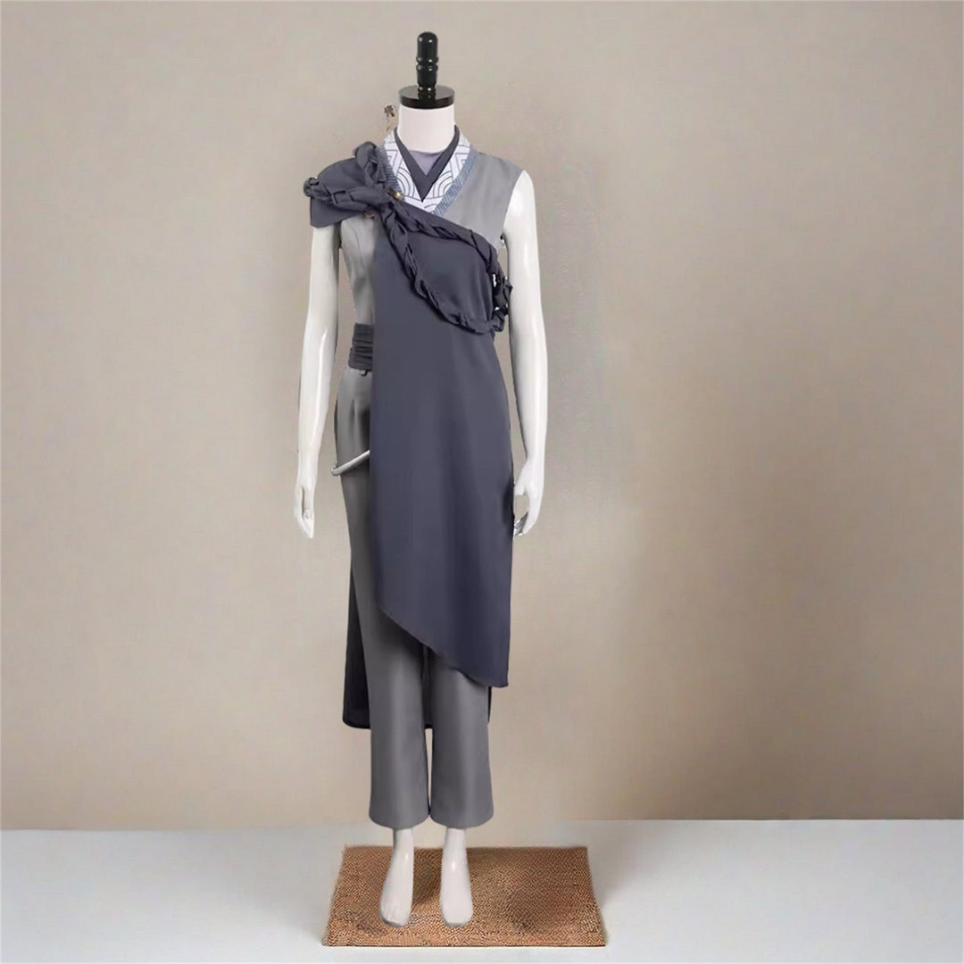 Gray Costume With Cloak Halloween Cosplay Costume Cosplay Adult ...