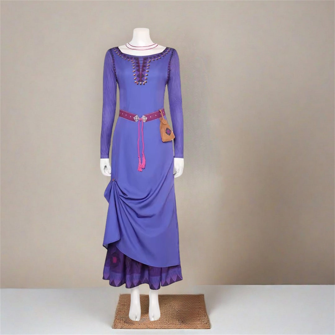 Purple Gown Halloween Cosplay Costume Cosplay Adult Halloween Party ...
