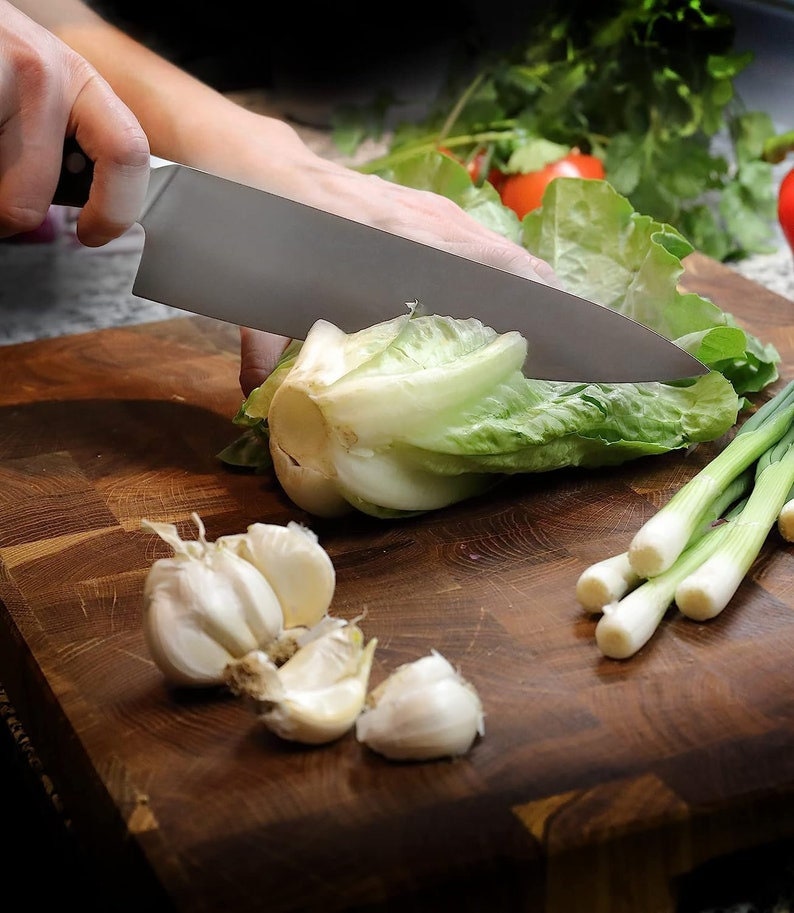 Customizable Chef's Knife 100% Stainless Steel Razor Sharp Kitchen ...