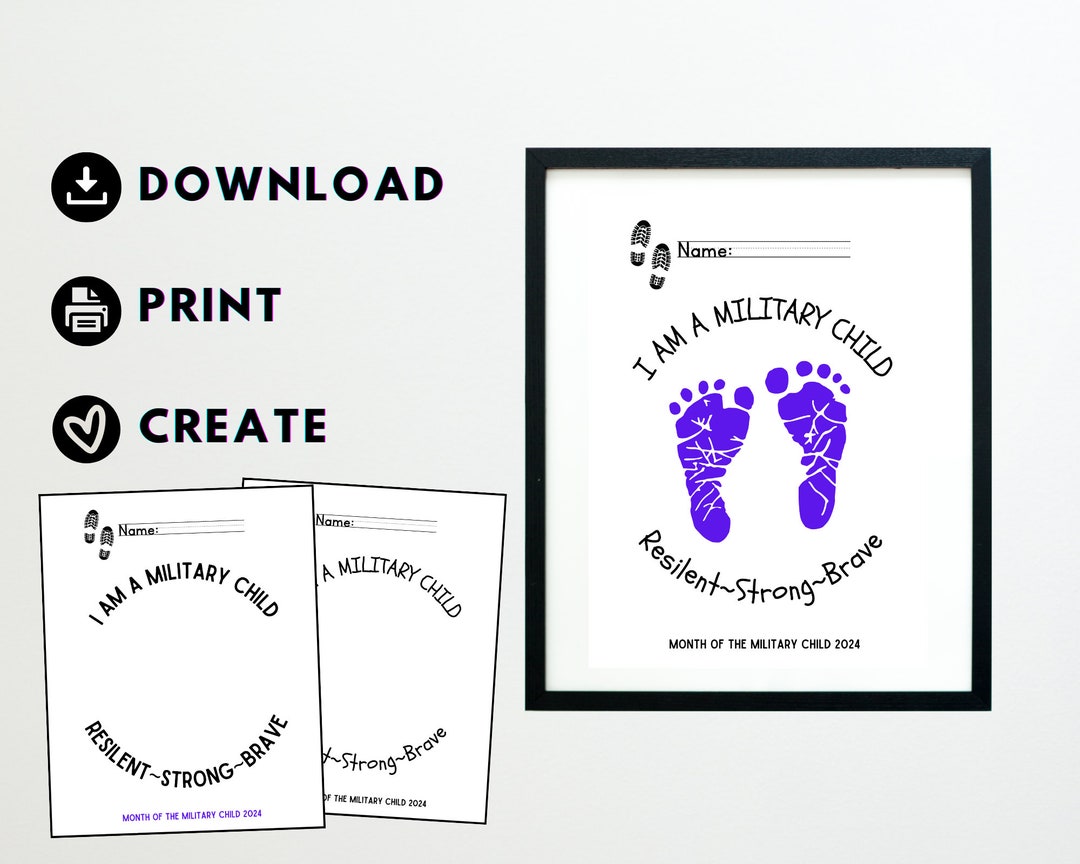 Month of the Military Child-i Am a Military Child-resilent-strong-brave ...