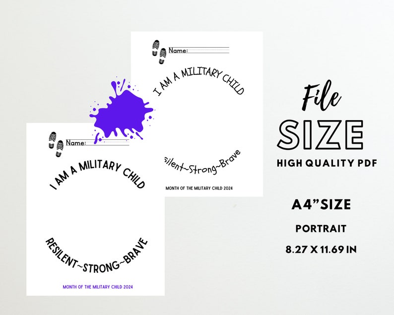 Month of the Military Child-i Am a Military Child-resilent-strong-brave ...