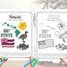 Hawaii-the 50 States-coloring Pages-learning + Fun-facts Sheet Included ...