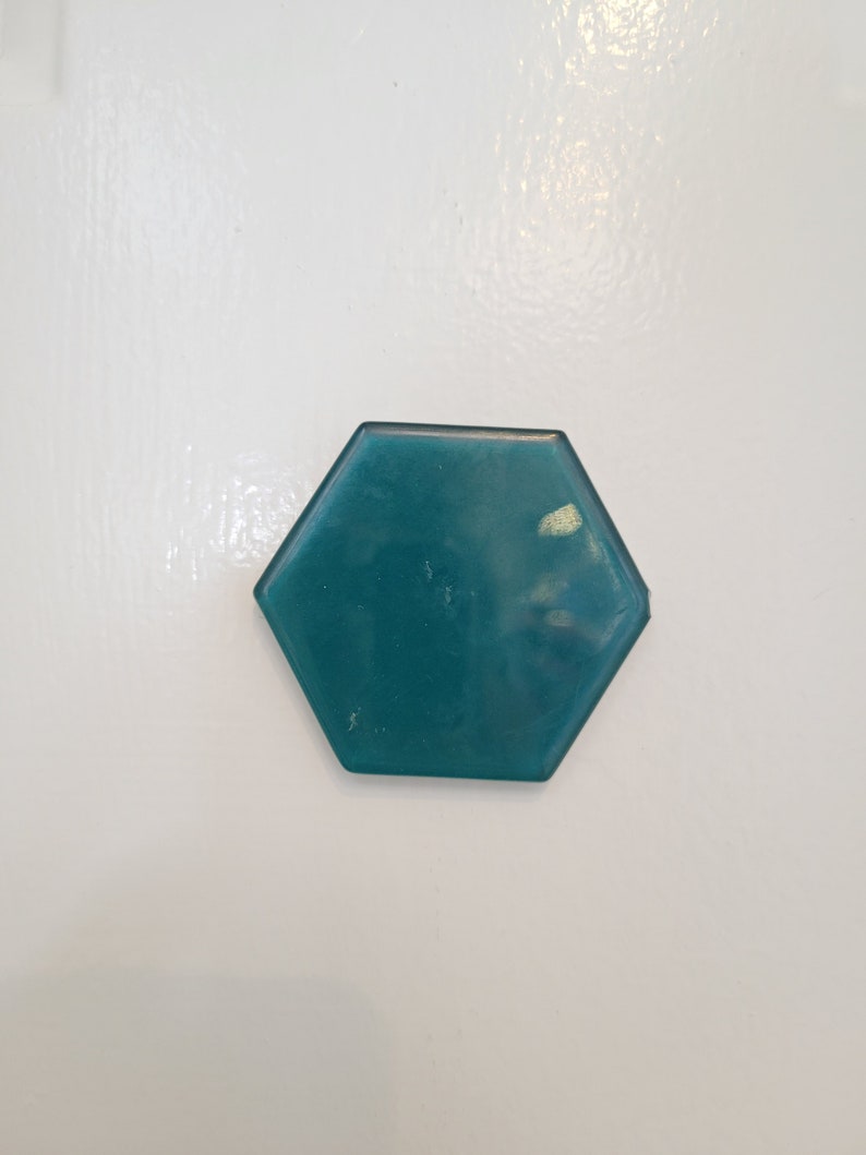 Magnets | Glass | 2" Hexagon | Glossy Brightly Colored - Etsy