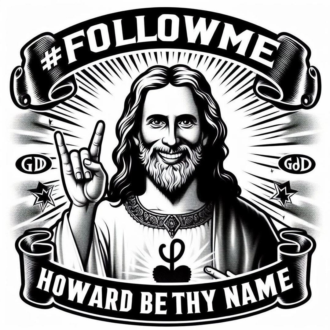 God / Jesus - “howard Be Thy Name” T-shirt - Etsy