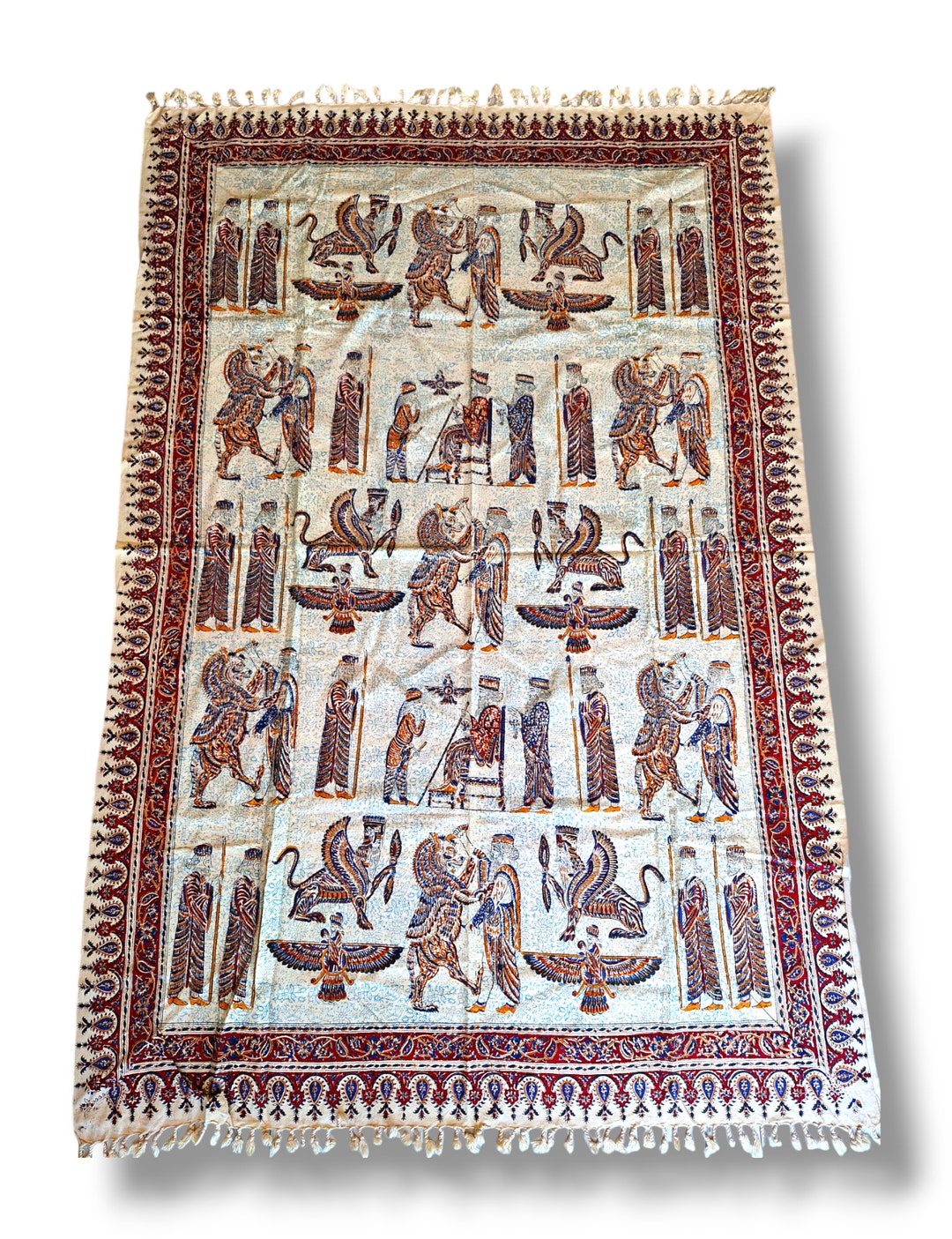 Persian Persepolis Design Handmade Tablecloth | Cotton Boho Home ...