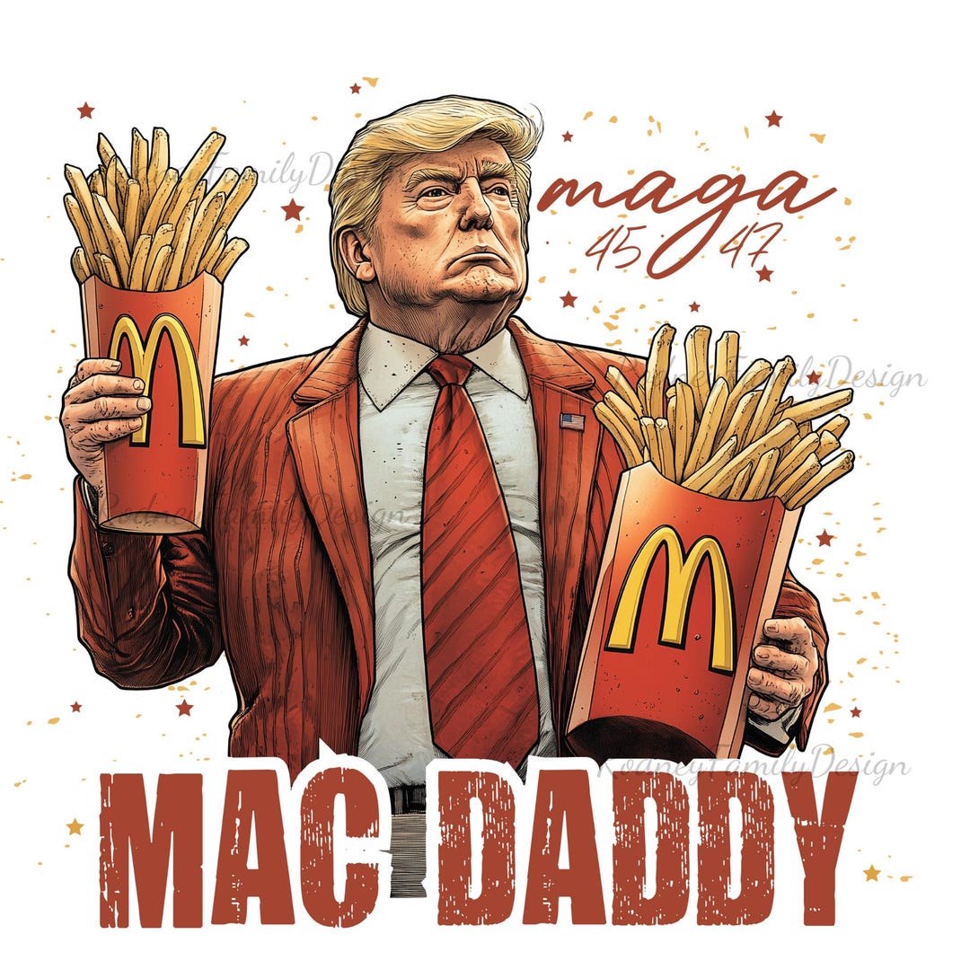 Original Funny Trump Fries Making Fries Humor Middle Class Kamala ...