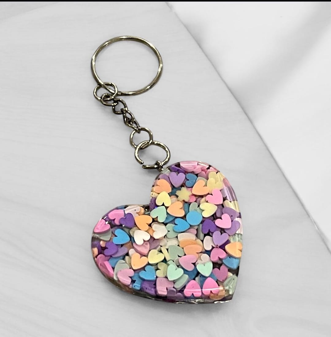 Unique Handmade Resin Keychains - Custom Designs, Sprinkles, Glass, and ...