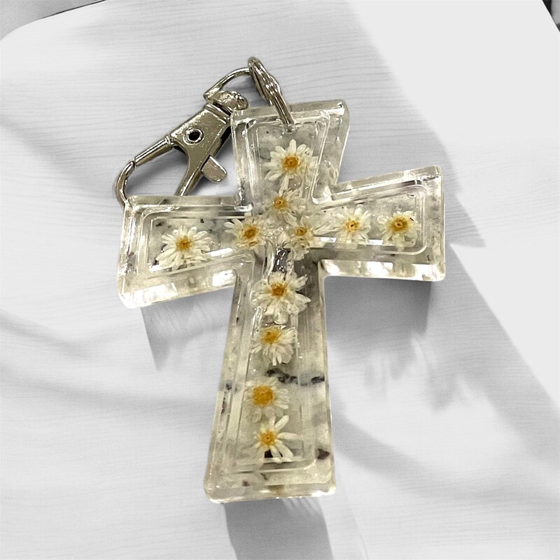 Cross Keychain - Etsy