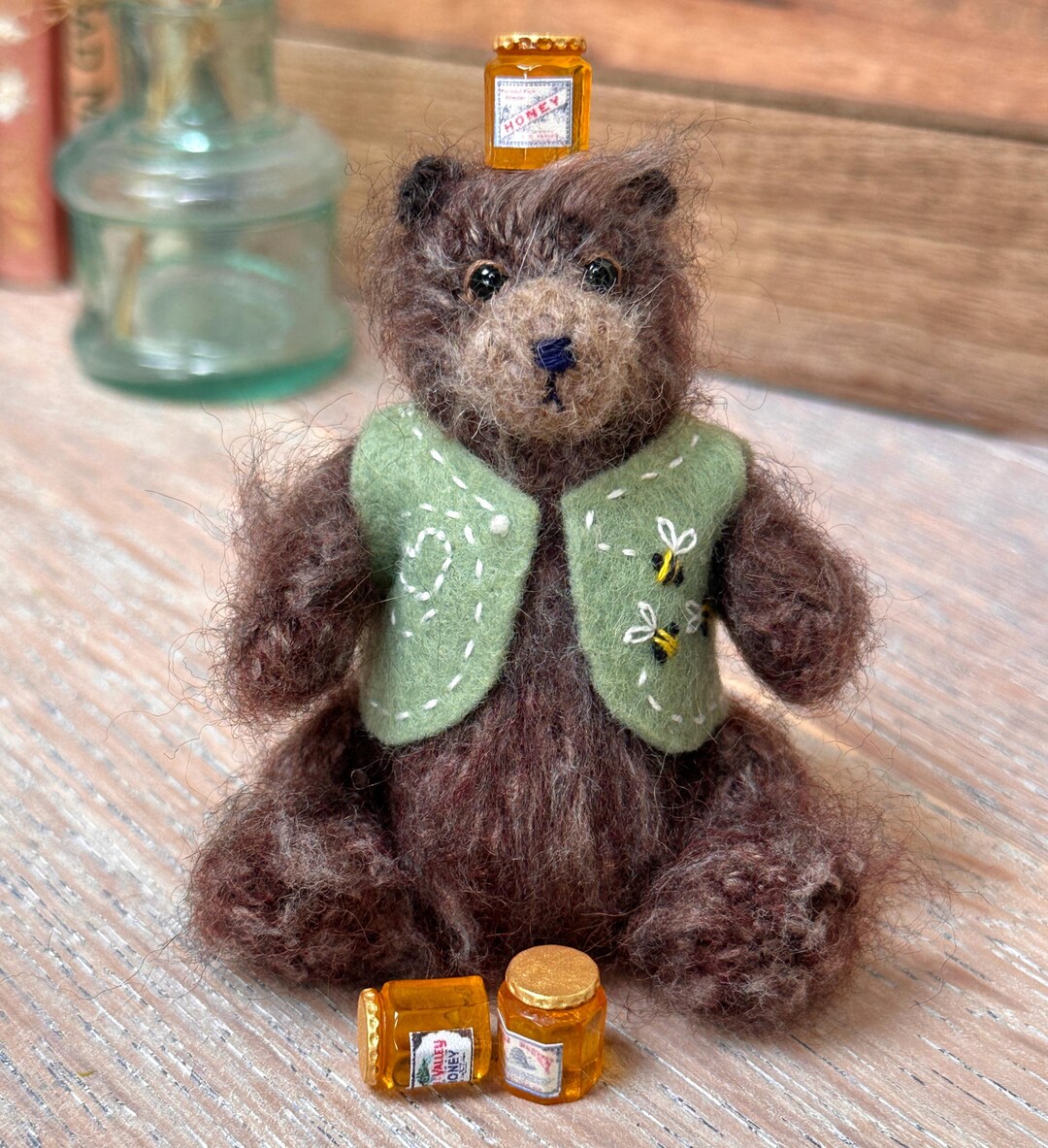 Handmade Teddy Bear in Waistcoat A Charming Must-have for Teddy Bear ...