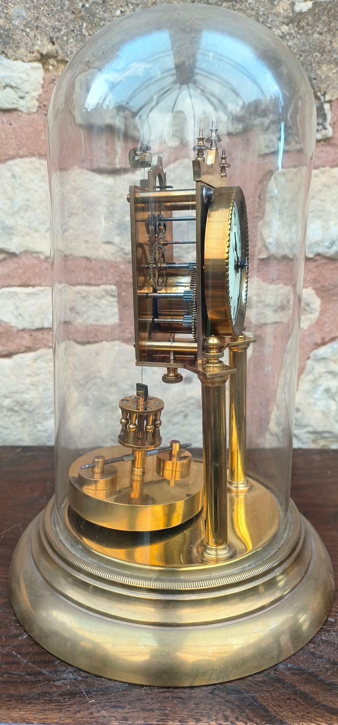 Exquisite Antique German 400-day Torsion Clock German Anniversary Clock ...