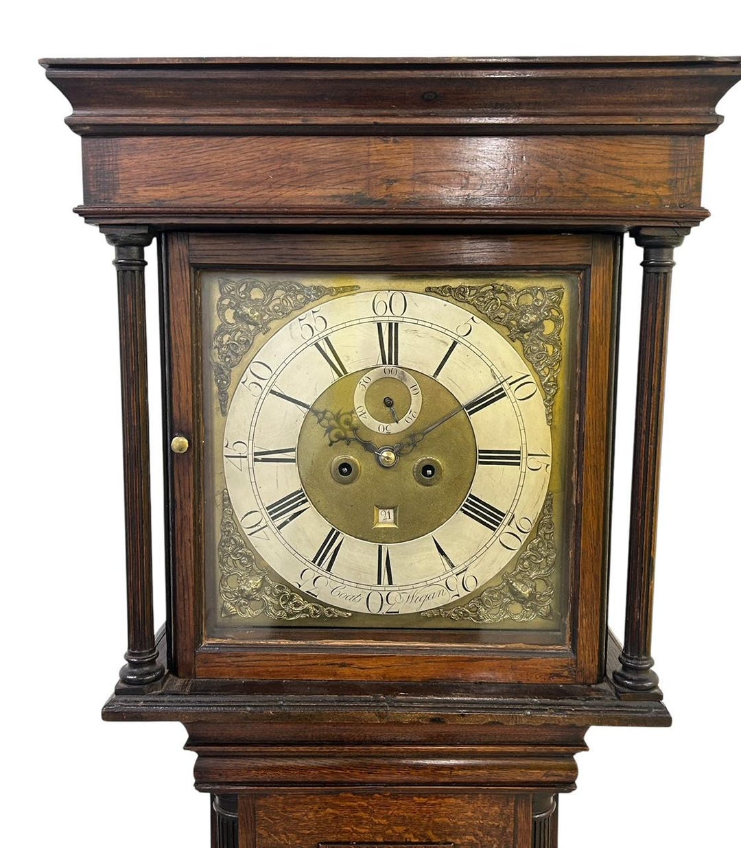 Antique English Grandfather Clock Oak Case Longcase Clock – Ca 1780 - Etsy