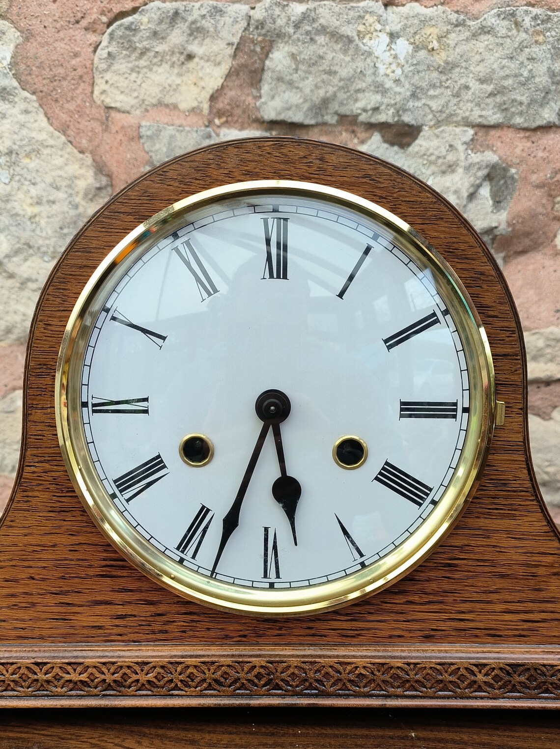 Classic Napoleon Hat Shaped Mantel Clock Striking 8-day Mantle Clock ...