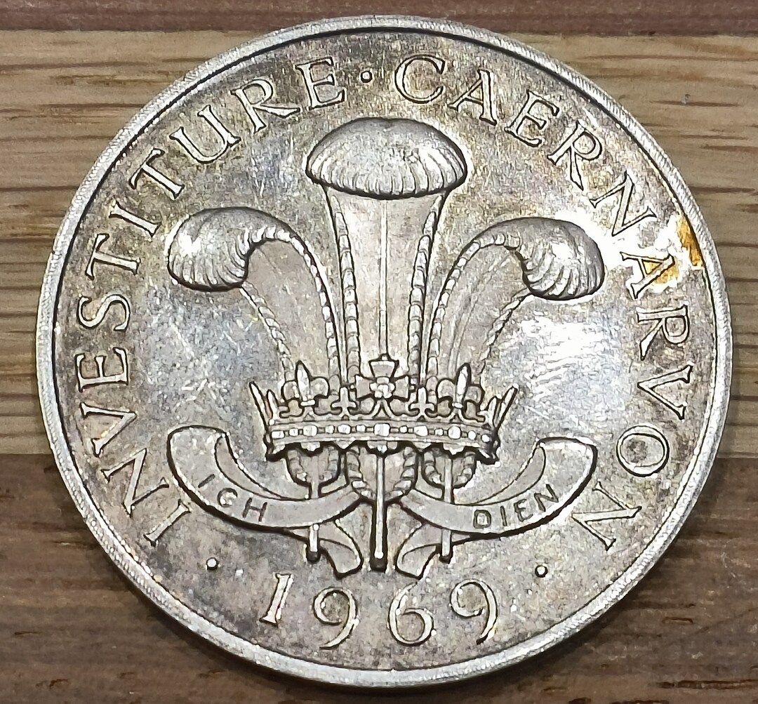1969 Prince of Wales Investiture Silver Coin - Etsy