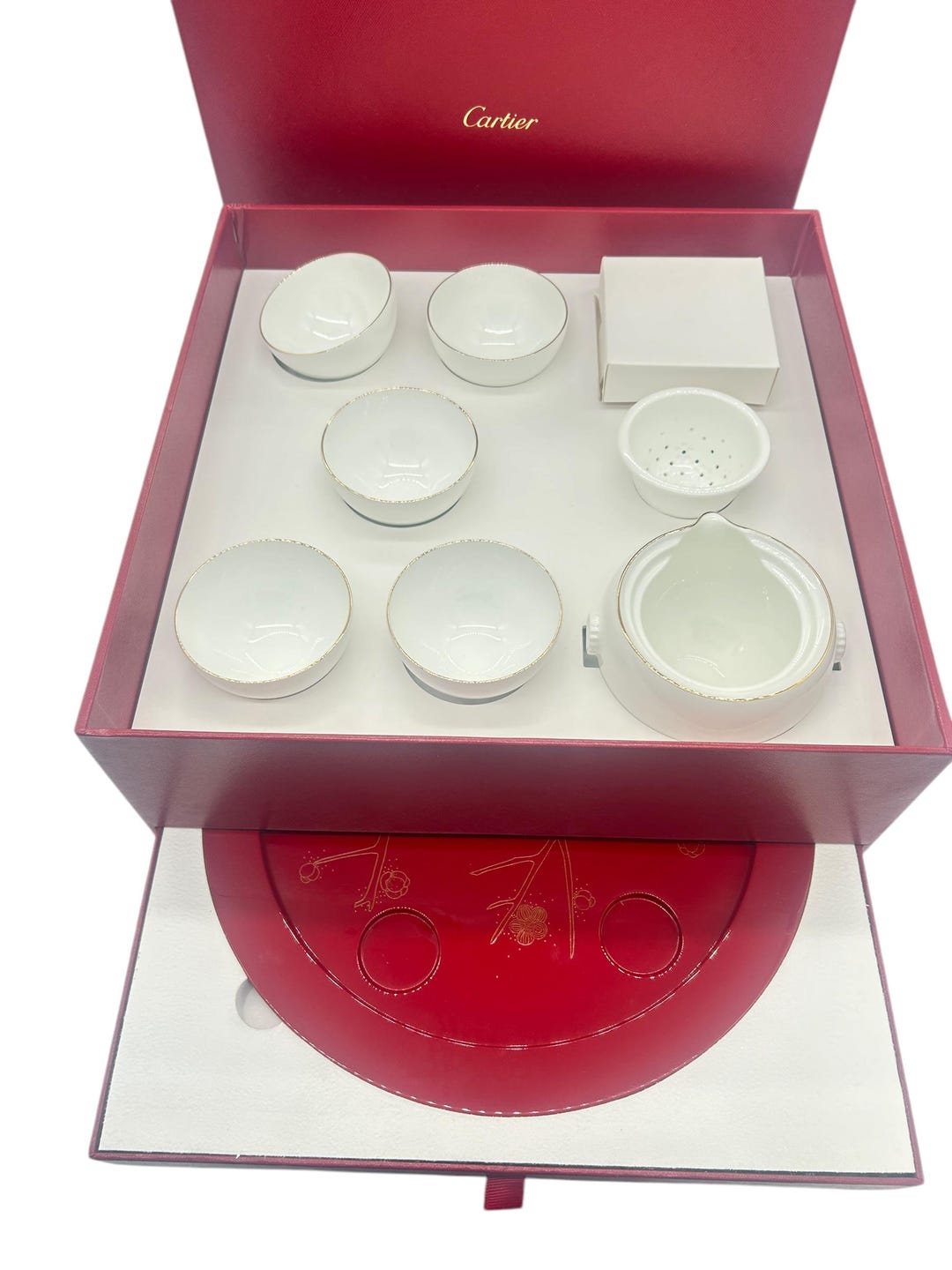 Vintage Porcelain Cartier Tea Set - Set of 5 - Made in Japan - New in ...